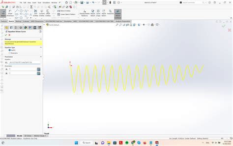 i keep getting an error about my equation being discontinuous when i