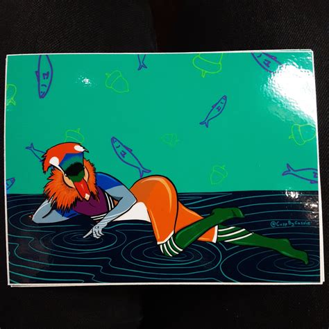 Sexy Duck Large Sticker Southstreetartmart