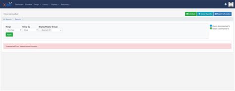 V4 And V3 Bug Time Connected Report Tablechart Is Not Showing Any