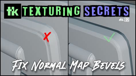 Perfect Normal Map Edge Bevels How To Fix Double Edges In Angled Geometry Texturing Secrets