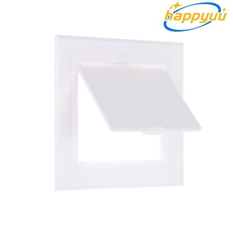 Happyuu Access Panel Door Removable Plastic Opening Flap Cover Plate Door Latch White Hinged