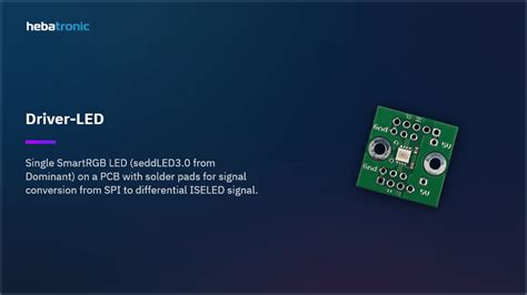 Driver LED SmartRGB LED For SPI To ISELED Signal Conversion