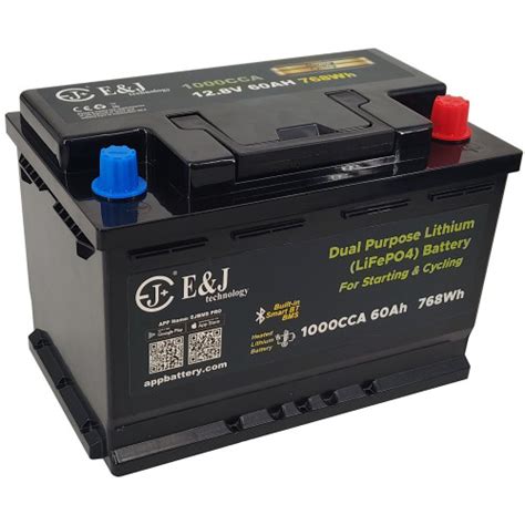 Liitium Starteraku Eandj Lifepo4 12v 60ah 1000cca Akuladu Akud Ja
