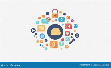 Cloud Computing And Digital Technology Connecting The World Stock Illustration Illustration