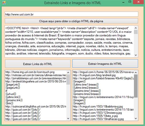 VB NET Tratando código HTML extraindo links e imagens Parte iMasters