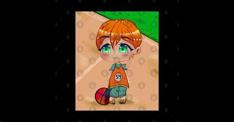 Cute Chibi Basketball Player Illustration Cute Chibi Anime Sticker