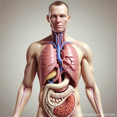 Human Digestive System Anatomy Stable Diffusion Online