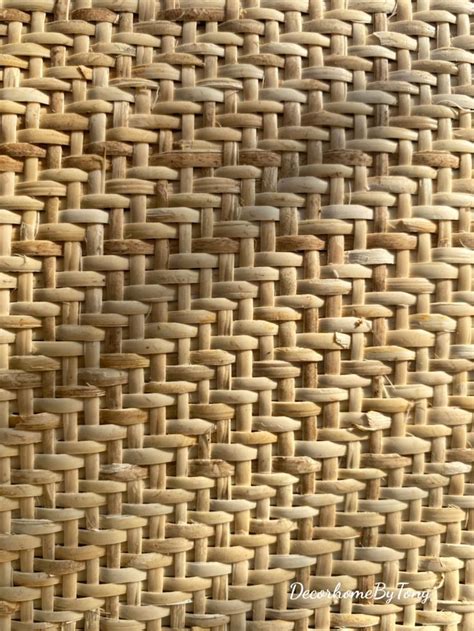 Light Natural Closed Weave Cane Webbing Beautiful Furniture Vintage