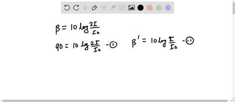 solved db 10log i×1012 where dbdb is the magnitude on the decibel