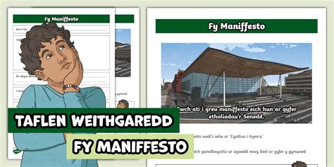 Taflen Weithgaredd Fy Maniffesto