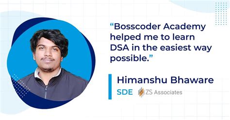 Bosscoder Academy Helped Me To Learn Dsa In The Easiest Way