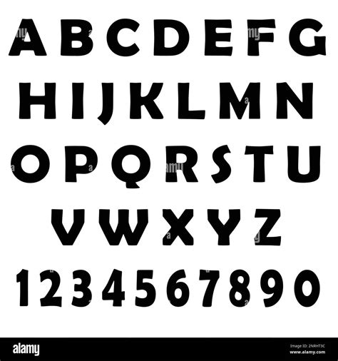 Handwritten Script Alphabet Isolated On White Background Handmade Alphabet For Your Designs