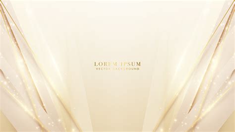 황금색 선 요소 반짝이는 점 및 빛나는 조명 효과가 있는 우아한 추상 배경 0명에 대한 스톡 벡터 아트 및 기타 이미지 0명 3차원 형태 고급 Istock