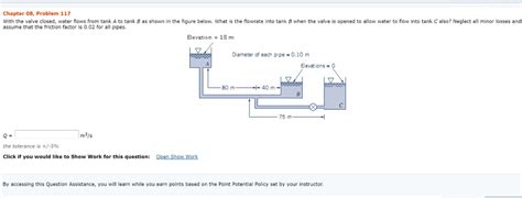 Solved Chapter Problem With The Valve Closed Water Chegg
