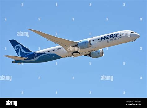 Fiumicino Lazio 08th July 2025 Boeing 787 9 Dreamliner Norse Aircraft To Fiumicino Airport