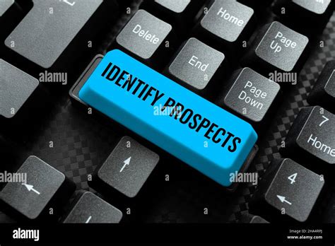 Conceptual Caption Identify Prospects Word Written On Possible Client Ideal Customer