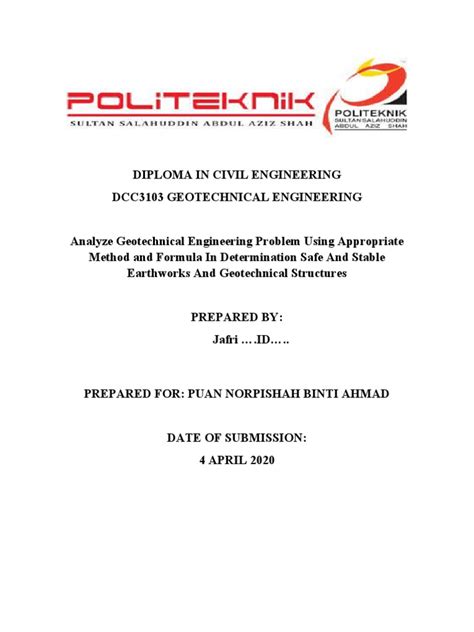 Analyze Geotechnical Engineering Problem Pdf Deep Foundation