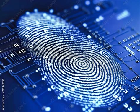 Stock Illustration „fingerprint Identity Technology Security Digital Scanner Identification