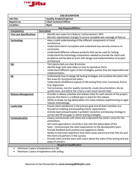 Quality Engineer Pdf Quality Assurance Agile Software Development