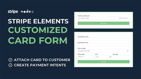Stripe Elements Build A Custom Card Form Youtube