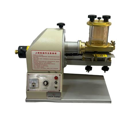 Gluing Machines Jack Fang Latex Glue Pasting Machine Double Roller I Glue Applicator Machine