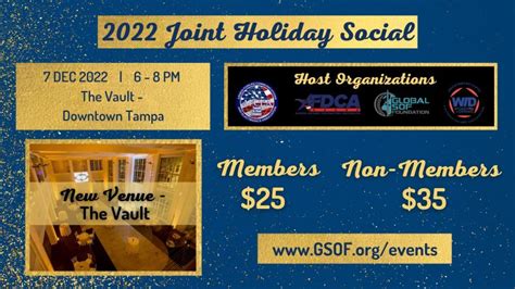 Starting To Feel That Holiday Spirit Join Us At Our Joint Holiday Social In Tampa On Dec 7th I