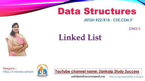 4 Linked List Data Structures Unit 1 Jntuh Jntuk Jntua Cse