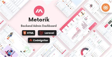 Jual Download Gratis Metorik Laravel Codeigniter Nodejs And Html Admin Template And Seed Project