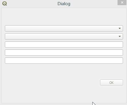 Pyqgis Ok Button Disabled Until Every Input Has Been Filled Geographic Information Systems