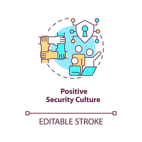 Premium Vector Positive Security Culture Concept Icon