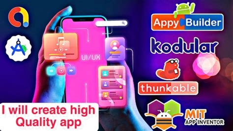 make kodular mit thunkable high performance mobile apps by hemlosain