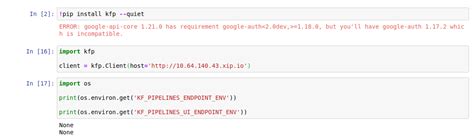 Cannot Submit Pipelines Job Through Sdk In Jupyterbook Server Microk8s