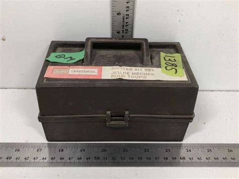 Sears Craftsman Router Bit Set Wild Rose Auction Services