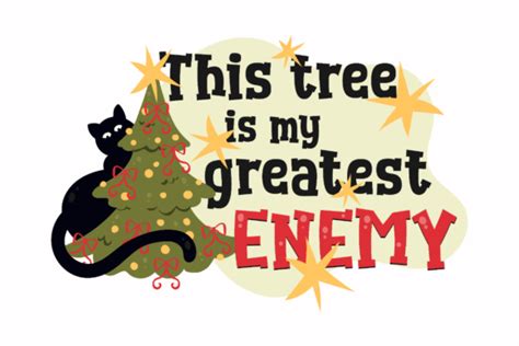 Christmas Tree Is Enemy Graphic By Everglyph Designs · Creative Fabrica