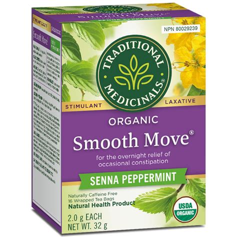 Traditional Medicinals Smooth Move Peppermint Tea 16ct Fiddleheads