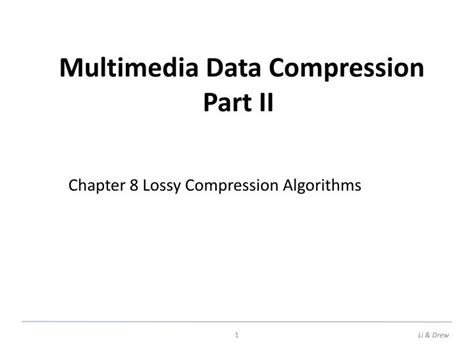 Ppt Multimedia Data Compression Part Ii Powerpoint Presentation Free Download Id5947003
