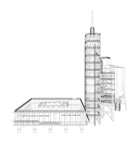 Rocket Launch Pad Cartoon