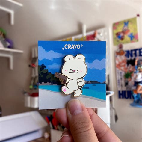 Qsmp Cucurucho Chibi Enamel Pin Crayoshop
