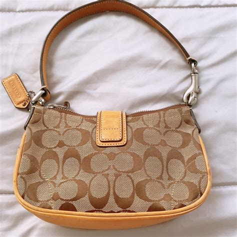 Coach Mini Bag Has Signs Of Wear But Still Has Some Depop