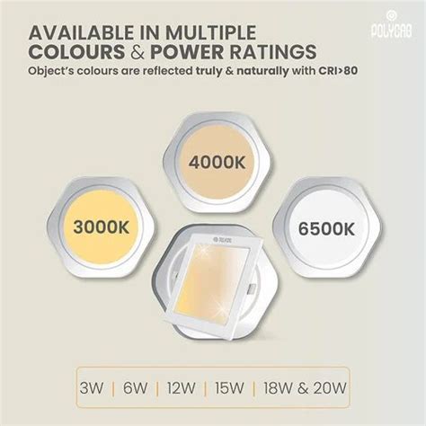 Polycab Led Light Square 3 W At ₹ 5775piece In Kadi Id 2850086187262