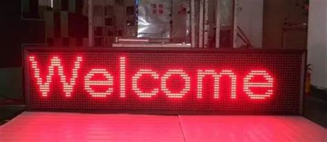 D Light RED Color LED Scrolling Display Board Model Name Number BG P LSD At Rs Square