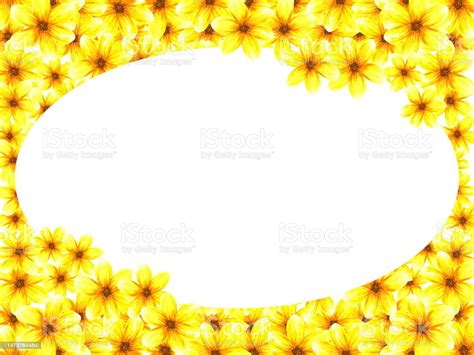 꽃 프레임입니다 수채화 추상 밝은 여름 노란색 꽃과 나뭇잎 흰색 배경에 격리된 개체 0명에 대한 스톡 벡터 아트 및 기타 이미지 0명 개화기 고립 색상 Istock