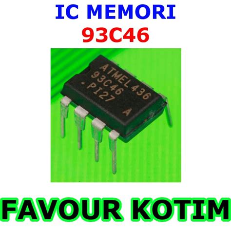 Jual Atmel 93c46 At93c46 128x8 1k Serial Cmos Eeprom Dip 8 Ic Bc01
