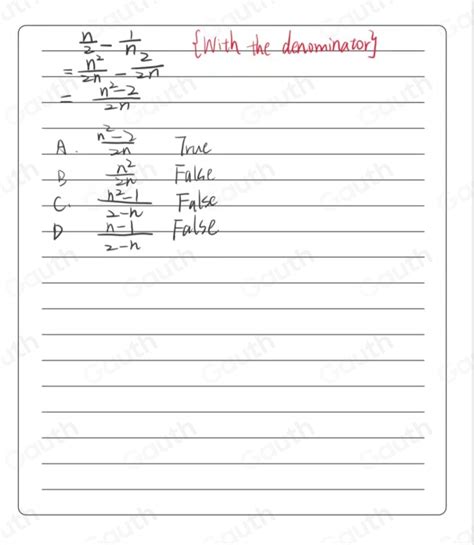 Solved Select The Correct A The Difference Of Half A Number And Its