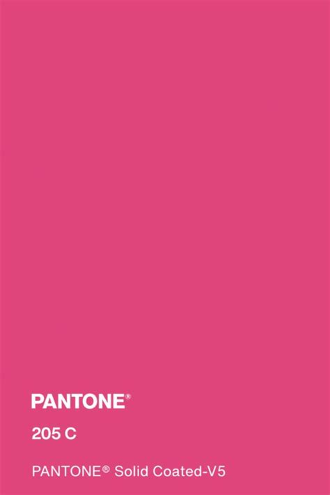 Pantone 205 C Pantone Color Pantone Color Palette