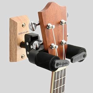 Hercules Stands Gsp38wb Plus Ags Guitar Wall Hanger With Wood Base