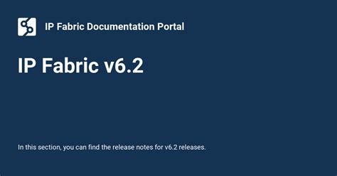 Ip Fabric V62 Ip Fabric Documentation Portal