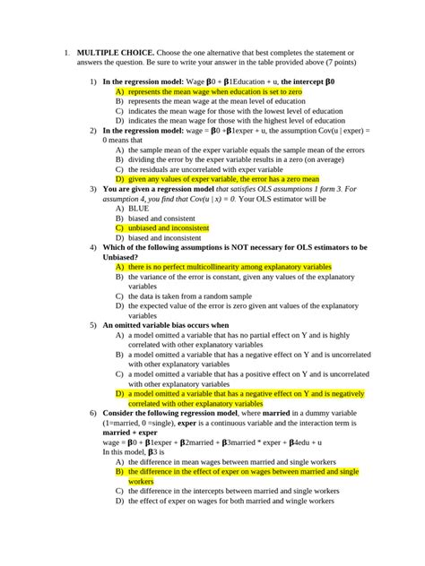Midterm Code 1 Pdf Ordinary Least Squares Errors And Residuals