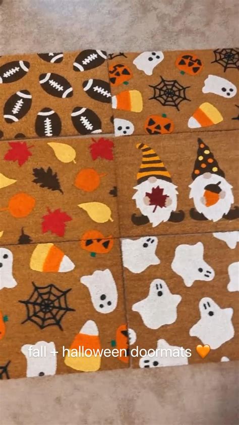 Fall Halloween Doormats 🧡 Halloween Crafts Diy Halloween