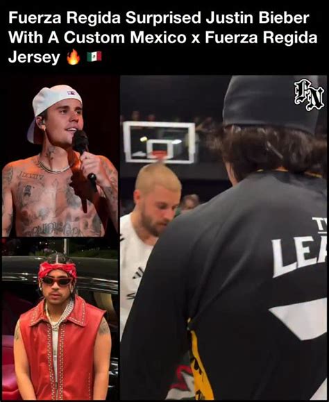 Moises From Fuerza Regida Ted Justin Bieber A Custom Mexico X Fuerza
